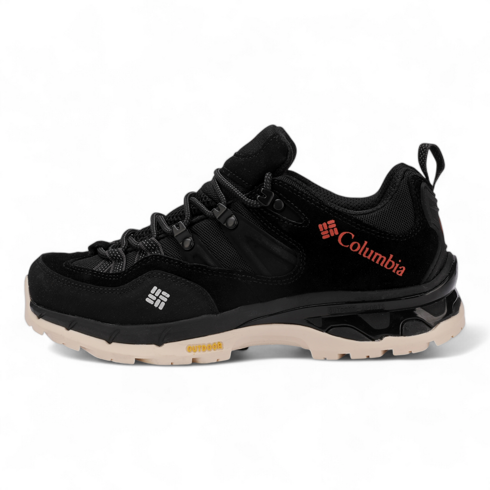 Columbia Leather Outdoor Sneakers TI - in black – EcomModa